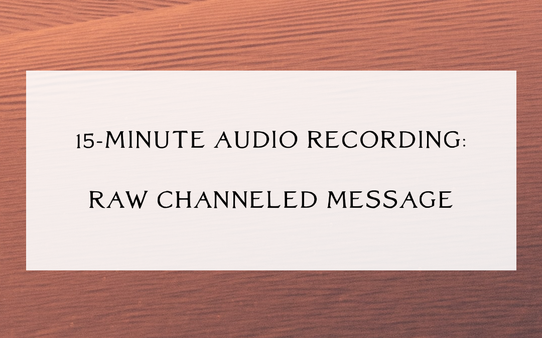 Audio Recording ~ Spoken-Word Channeling: Unifying all Aspects of Who ...